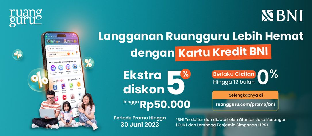 Promo Ruangguru Terbaru & Terlengkap, Diskon Up To 60%!